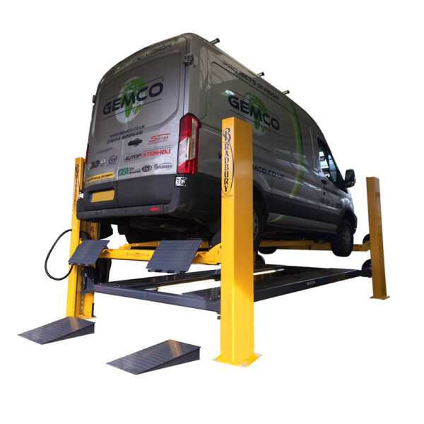 Wheel Free 4 Post Lift | Bradbury 4 post wheel free lift - JBS Equipment