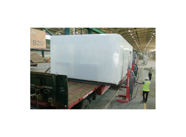 LIFTING & LOADING MODULAR BUILDINGS - JBS Equipment